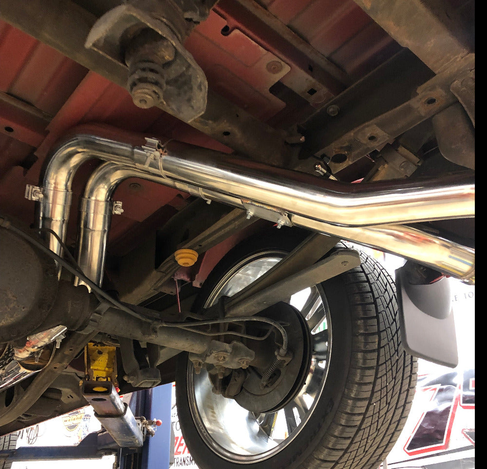 Silverado Sierra True Dual Exhaust System 1999 2019 Single Cab Rear Exit
